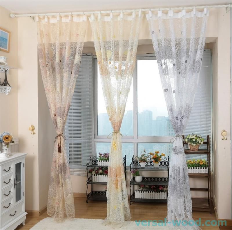 Tul u unutrašnjosti: koji je u modi, u boji, na pločicama, od čipke i ...