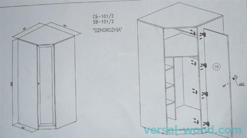 Kako sastaviti ugaoni ormarić: izbor materijala, dizajn i konstrukcija ...