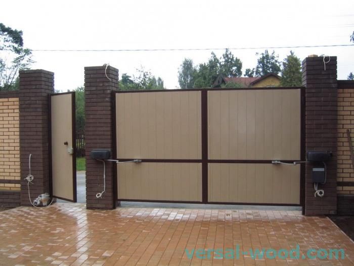 Kapije i kapije sa metalnog profila + fotografija|Ideje za vaš dom-2025