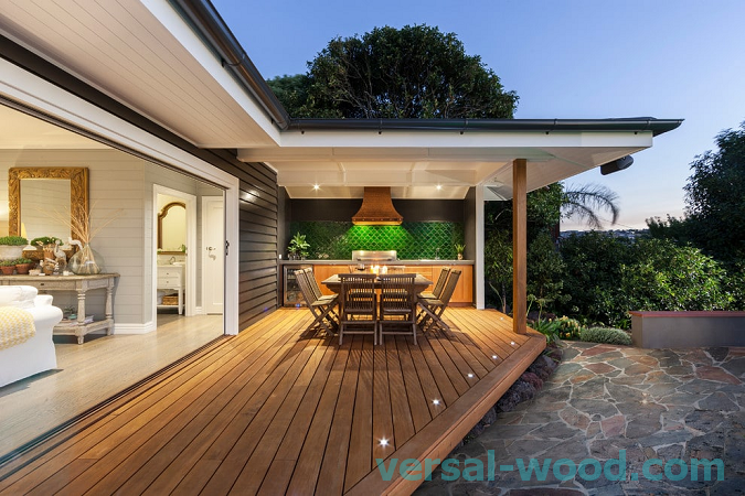 Vanjska terasa u prilogu kuće + fotografija|Ideje za vaš dom-2021