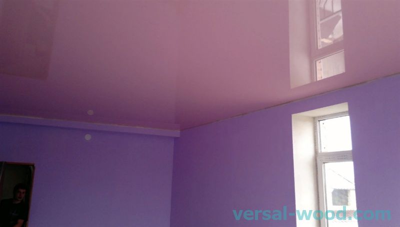 Roza rastezljivi strop: sjajni, mat, kako odabrati pozadinu ...