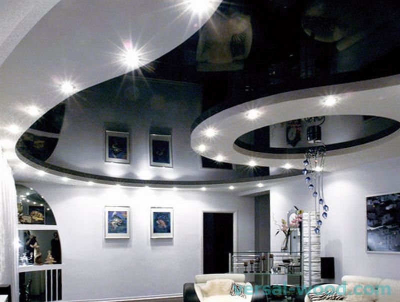 Crni razvlačni plafon: u kuhinji, u kupatilu, spavaćoj sobi, hodniku ...