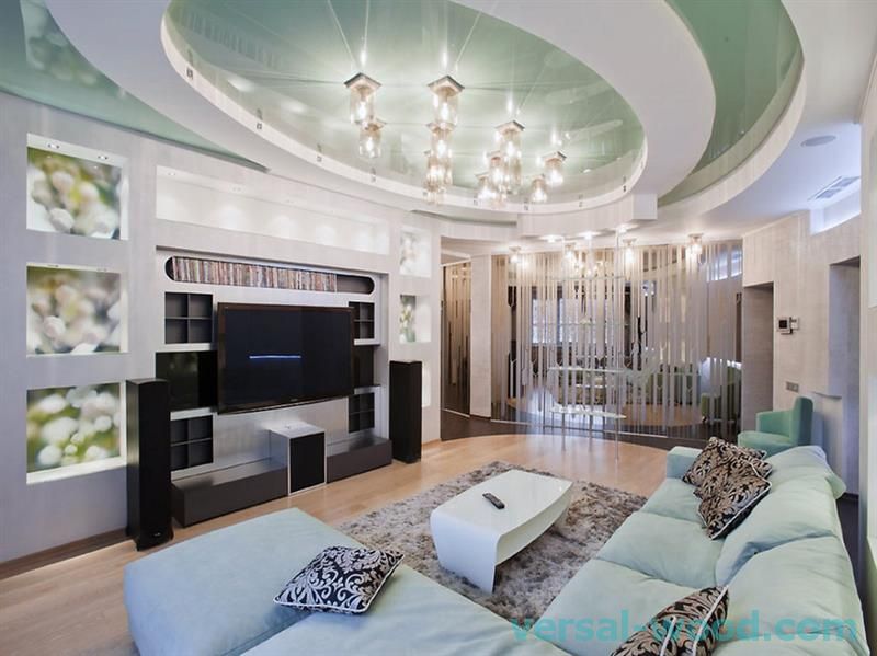 Rastezni strop s pozadinskim osvjetljenjem: varijante dizajna|Ideje za ...