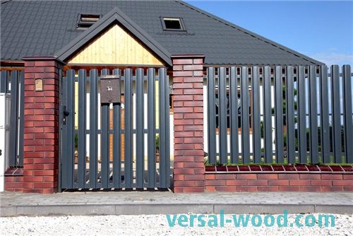 Metalna ograda: fotografija urednih ograda|Ideje za vaš dom-2025