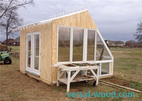 Drveni staklenik "uradi sam" ispod filma i polikarbonata: kako ...