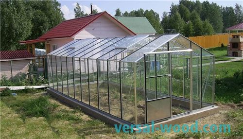 Stakleni staklenik uradi sam: kako izgraditi, napraviti temelj ...