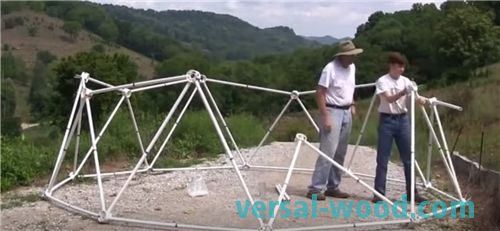 DIY kupolasti staklenik: crteži i dimenzije, izračuni, dijagram kako ...