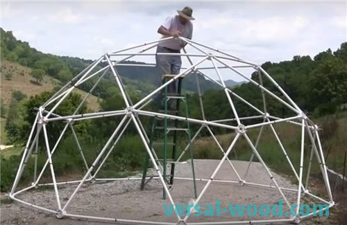 DIY kupolasti staklenik: crteži i dimenzije, izračuni, dijagram kako ...